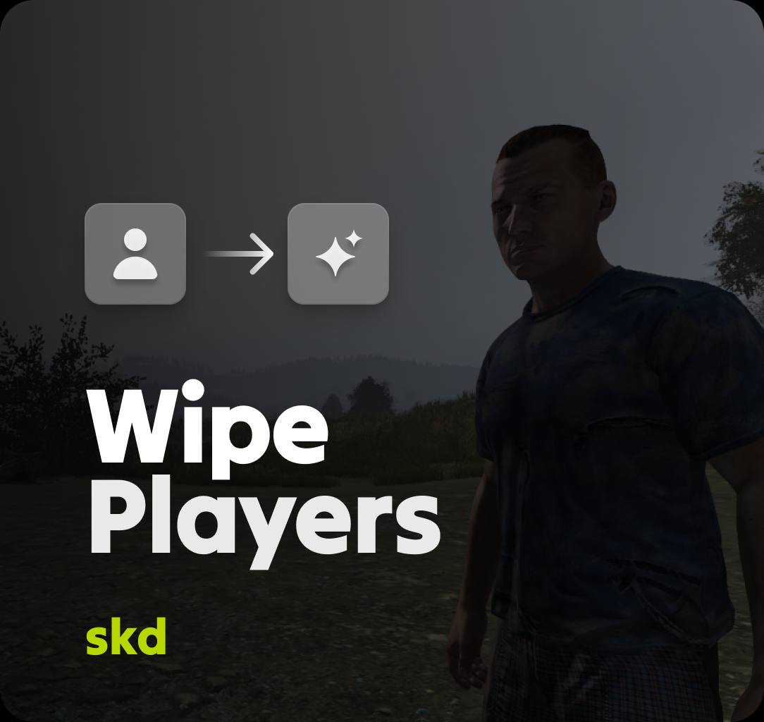 Товар Автоматический вайп персонажа от skd - MagicByte Space